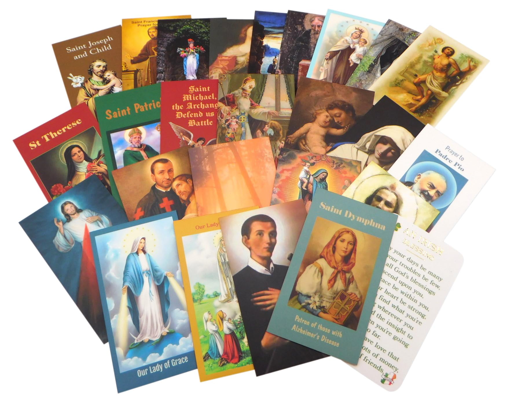 Westmon Works Saint Holy Card Deluxe Bulk Bundle Assorted Catholic ...