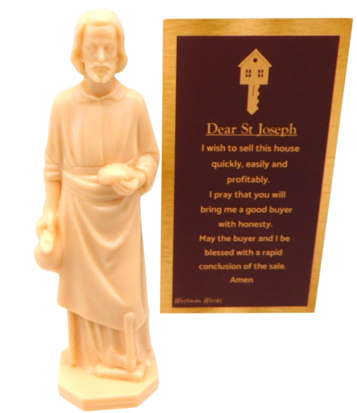 Westmon Works St Joseph House Selling Statue and Double Sided Prayer ... Westmon Works St Joseph House Selling Statue and Double Sided Prayer ...