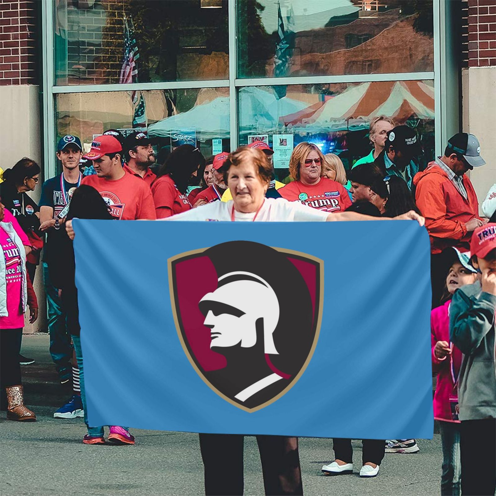 Westmont College Logo Flag 3x5 Outdoor ,Sewn Stripes, Stronger Brass ...