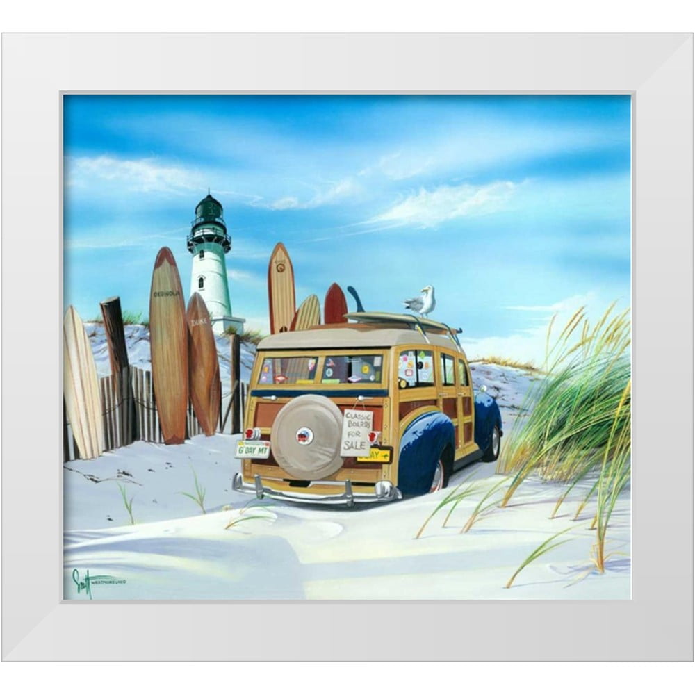 Westmoreland, Scott 29x26 White Modern Wood Framed Museum Art Print ...