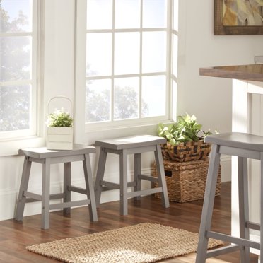 Weston Home Ashby Saddle Seat 29-inch Bar Height Backless Stools, Set ...