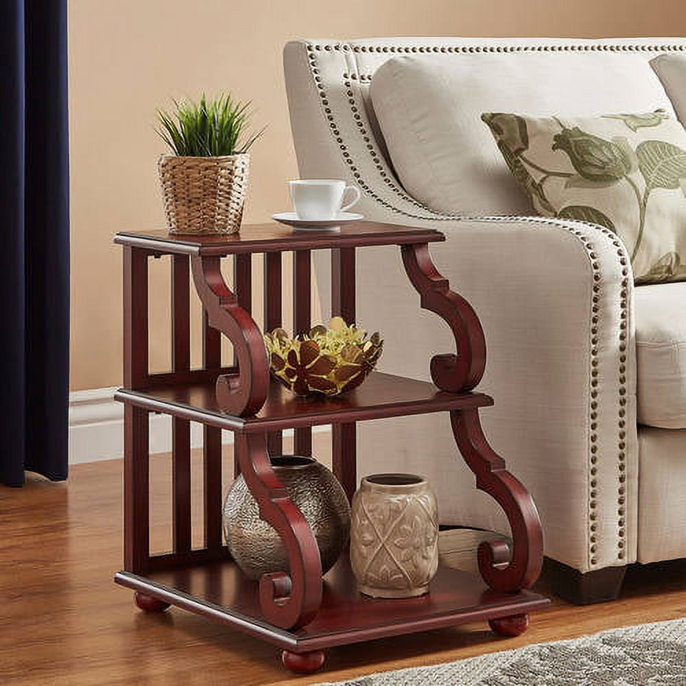 Free Shipping! Weston Home Caden Antique Style End Table, Berry Red ...