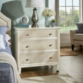 Weston Home Erro Adult Linen Face 3-Drawer Wood Dresser, White ...