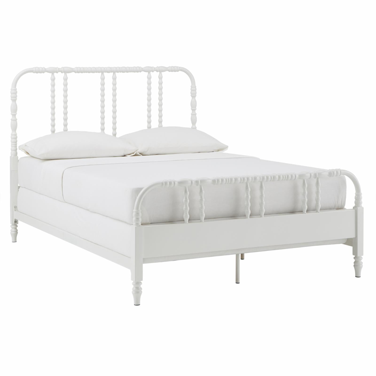 Weston Home Leona Metal Spool Panel Full Bed, White - Walmart.com