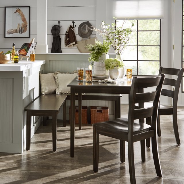 Weston Home Lexington 5-Piece Breakfast Nook Dining Set, Rectangular ...