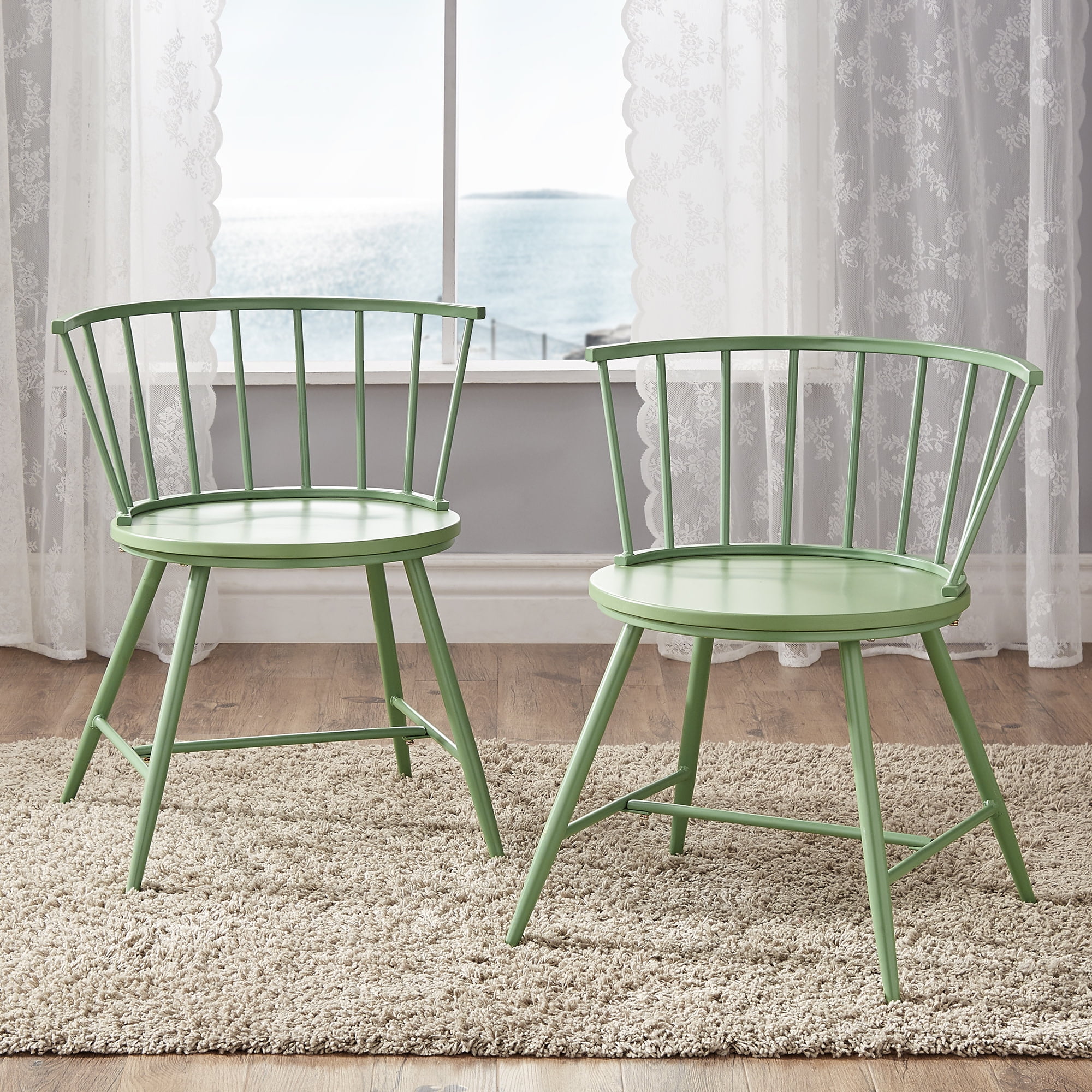 Weston Home Lydford Low Back Windsor Dining Chairs Set of 2 - Walmart.com