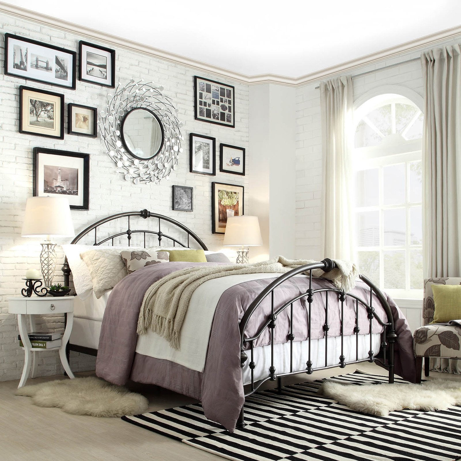 Free Shipping! Weston Home Marlow Full Bed Frame Antique Dark Bronze ...