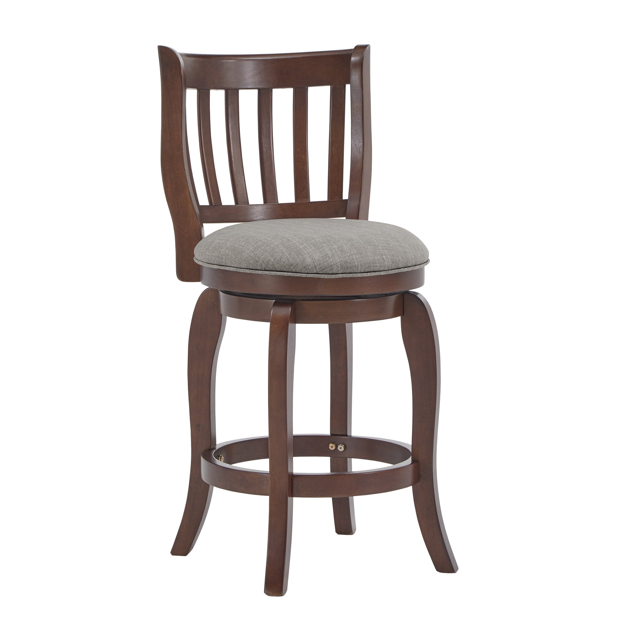 Weston Home Morgan Linen Back Swivel Counter Stool - Walmart.com