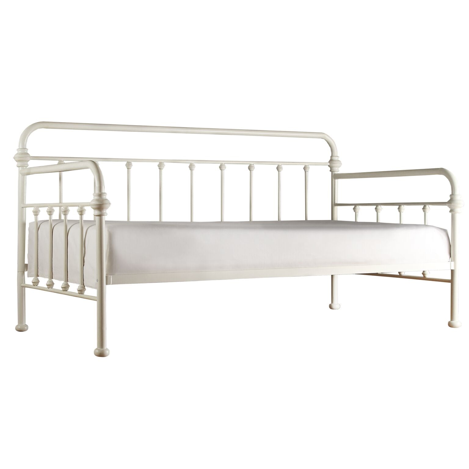 Weston Home Nottingham Metal Twin Daybed - White - Walmart.com