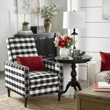 Weston Home Sandra Buffalo Check Lounge Chair, Black - Walmart.com