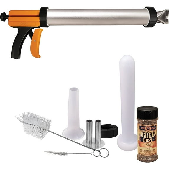 Weston Jerky Gun, Easy Squeeze 1.5 lbs Meat Capacity with Multiple ...
