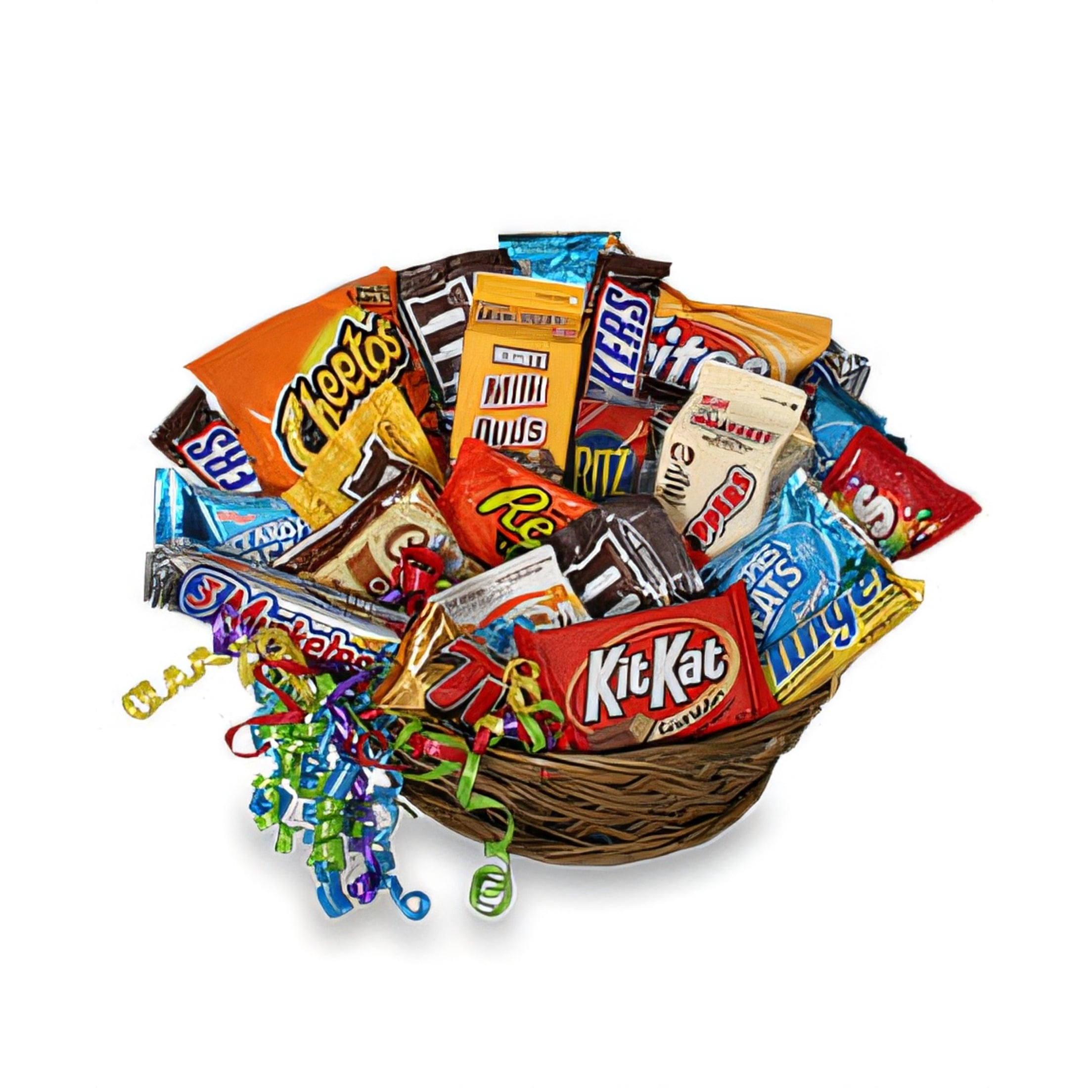 Westpark Flowers - Floral Concepts Junk Food Basket of Chips & Candy ...
