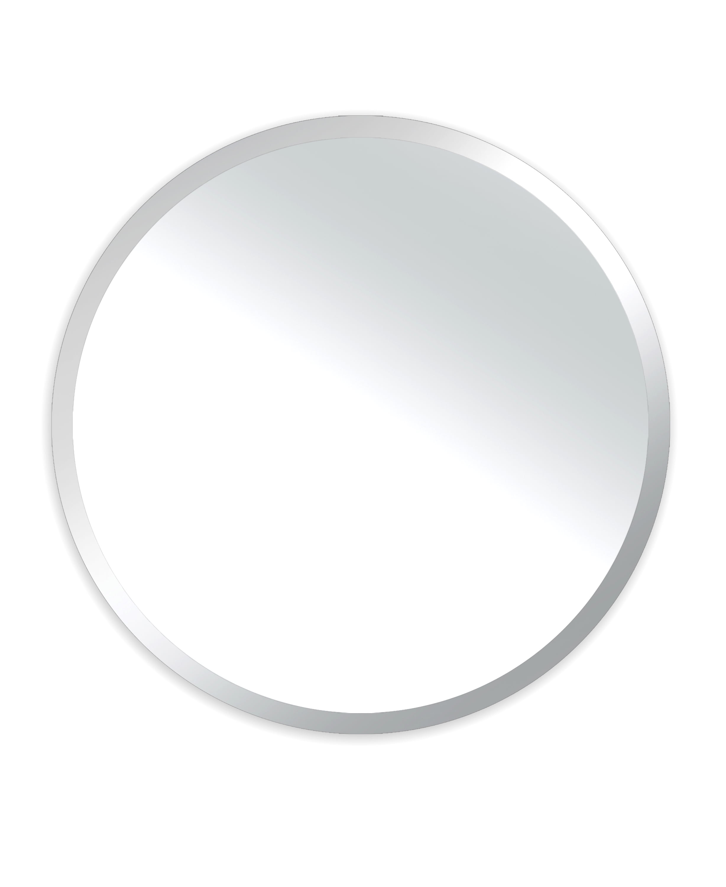 Westport 28 in. Frameless Round Beveled Mirror - Walmart.com