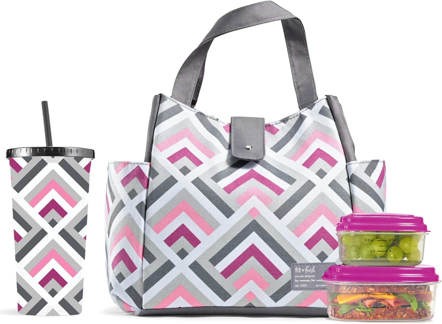 Westport Lunch Bag Kit with Matching Bottle and Containers - Westport ...