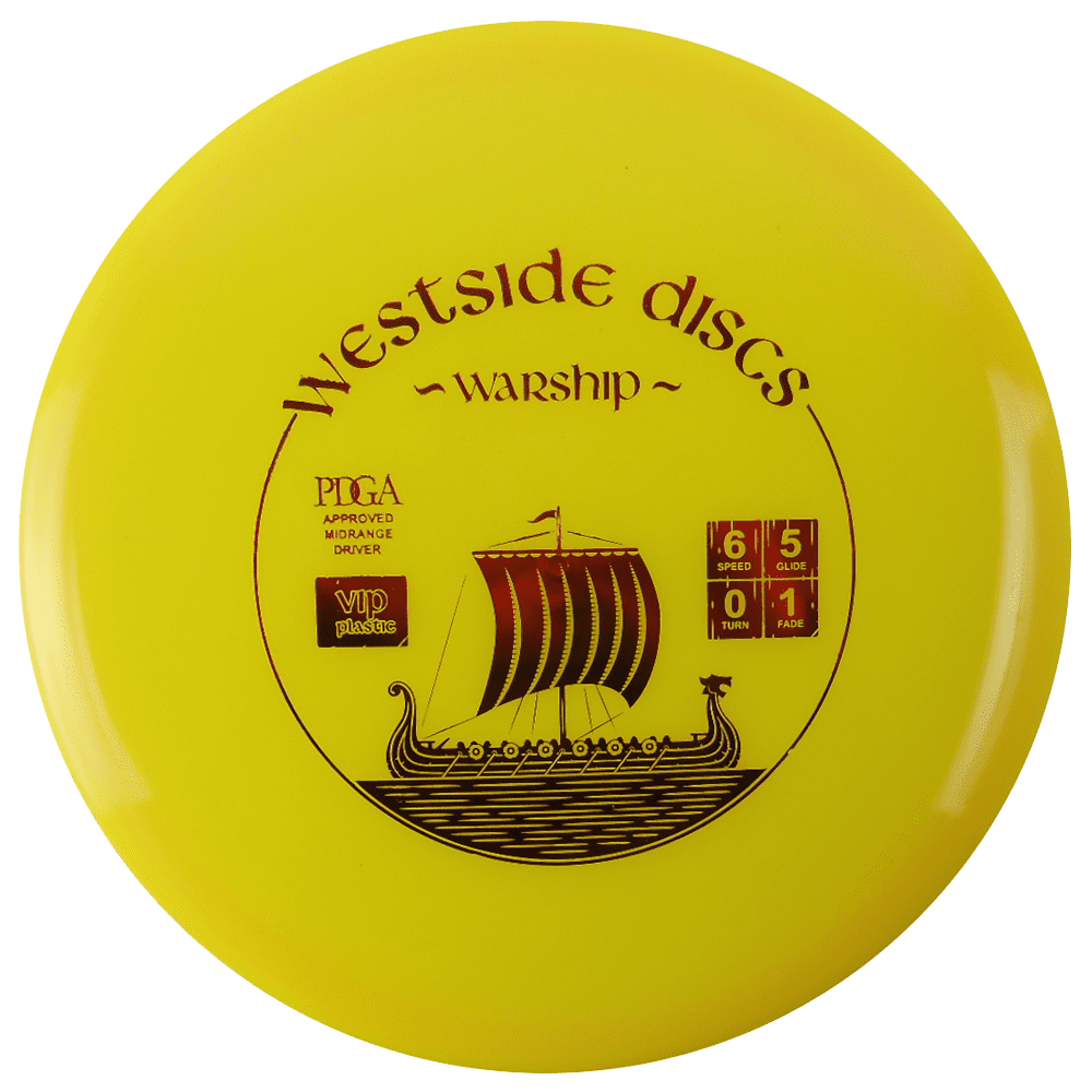 Westside Discs VIP Warship 177-180g Midrange Golf Disc [Colors may vary ...
