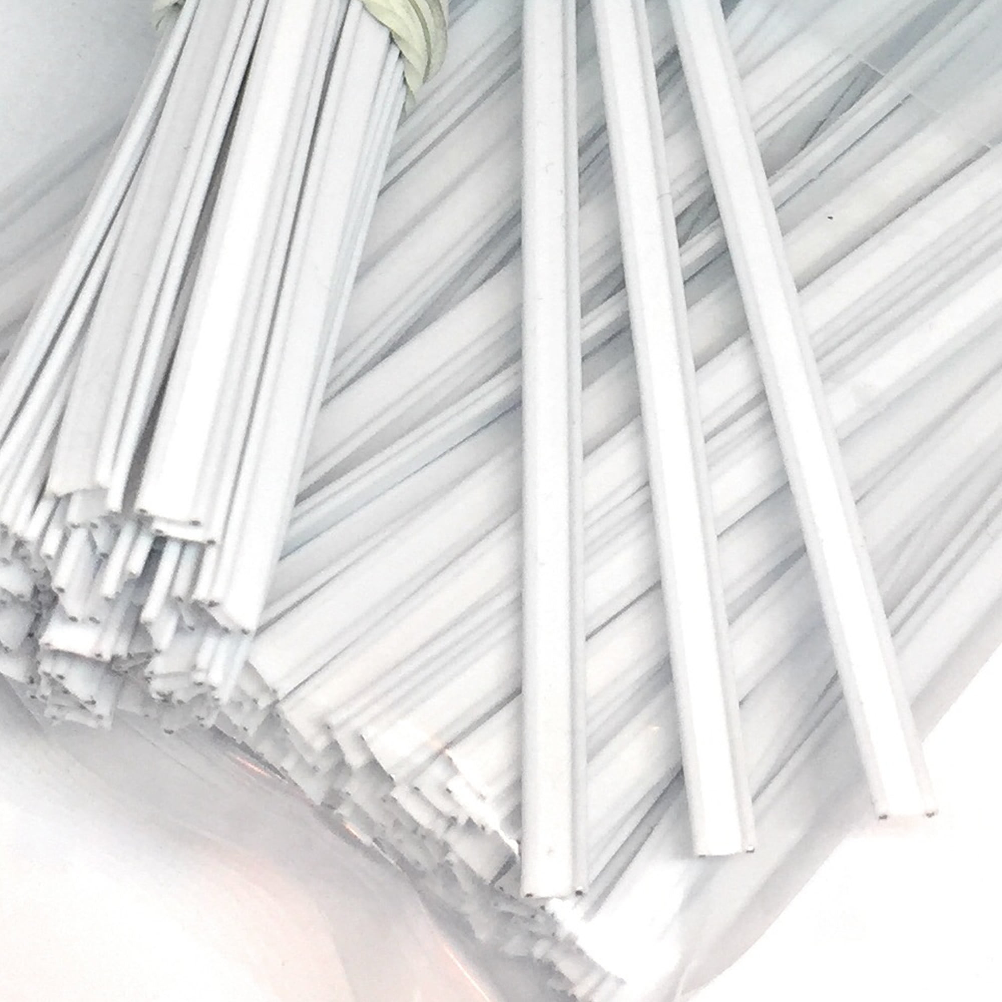 Weststone 10cm (4") Plastic Twist Ties Double Wire White - for Nose ...