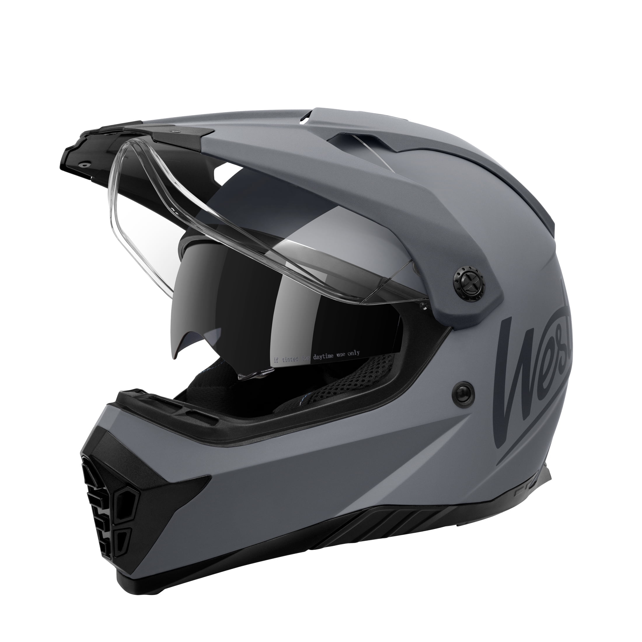 Westt M Grey ABS Full Face Helmets, DOT Approved Helmet - Walmart.com
