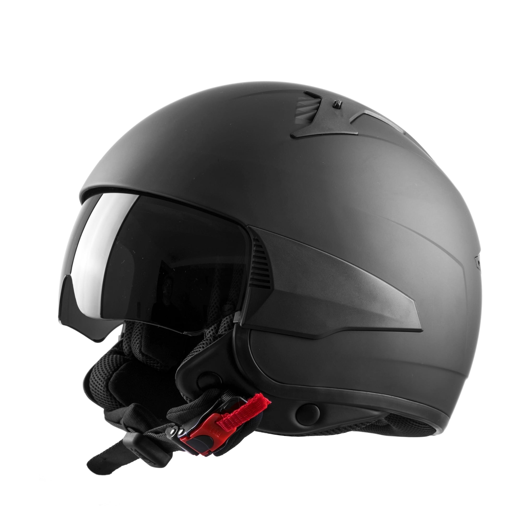 Westt Open Face Motorcycle Helmet - 3/4 Retro Scooter Helmet Adult ...