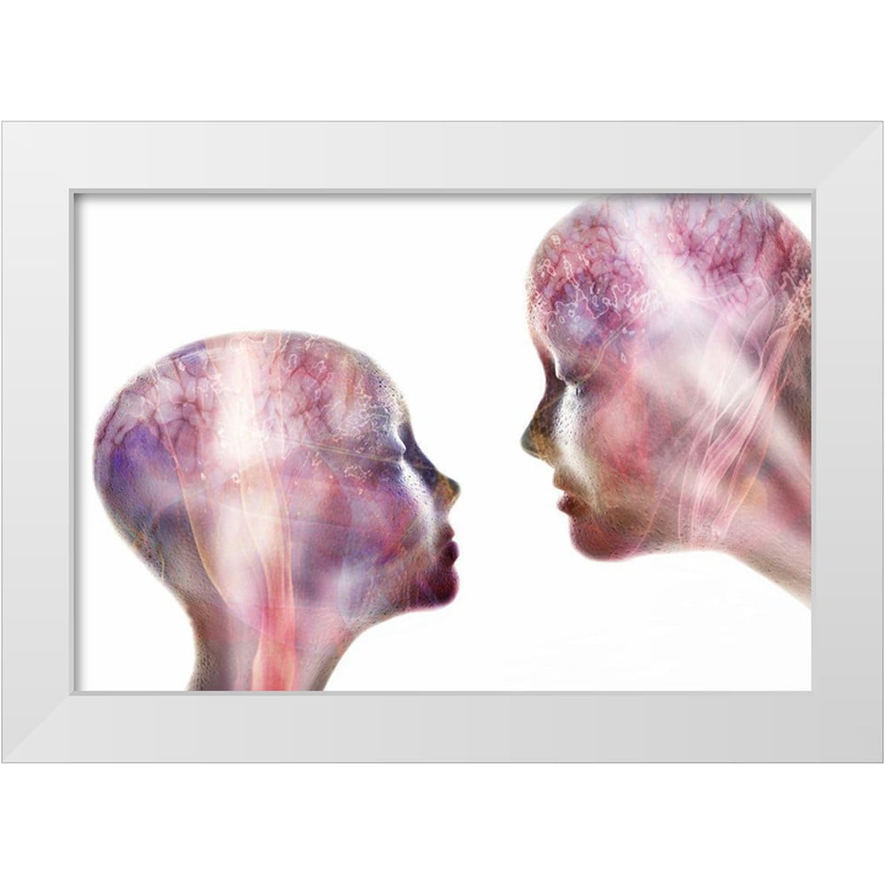 Westum, Heidi 24x18 White Modern Wood Framed Museum Art Print Titled ...