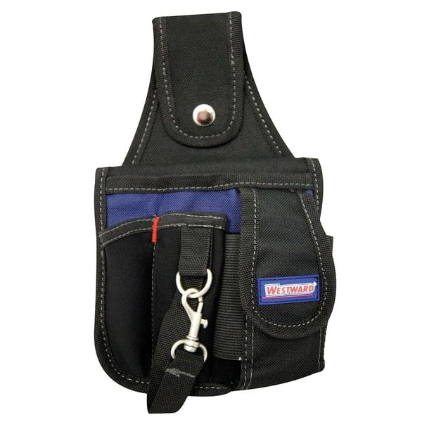 Westward Tool Pouch, Tool Pouch, Black, Polyester, 4 Pockets 5MZN0 ...