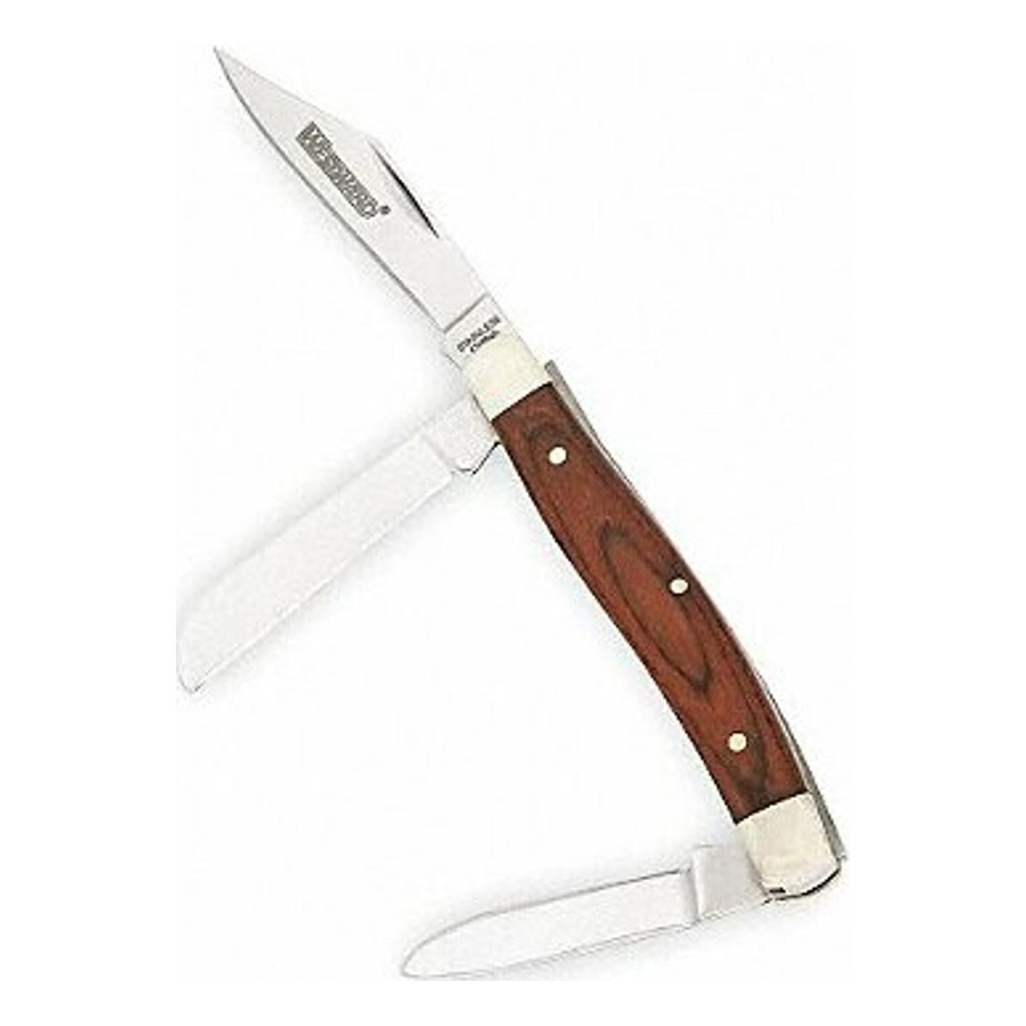 Westward Folding Pocket Knife,Fine,3 Blades,Black 1YJE5 - Walmart.com