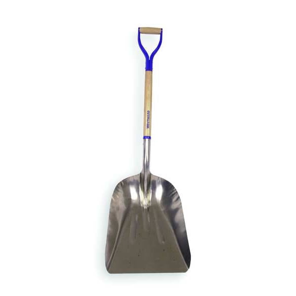 Westward Grain Scoop Shovel for moving soil or mulch in garden ...
