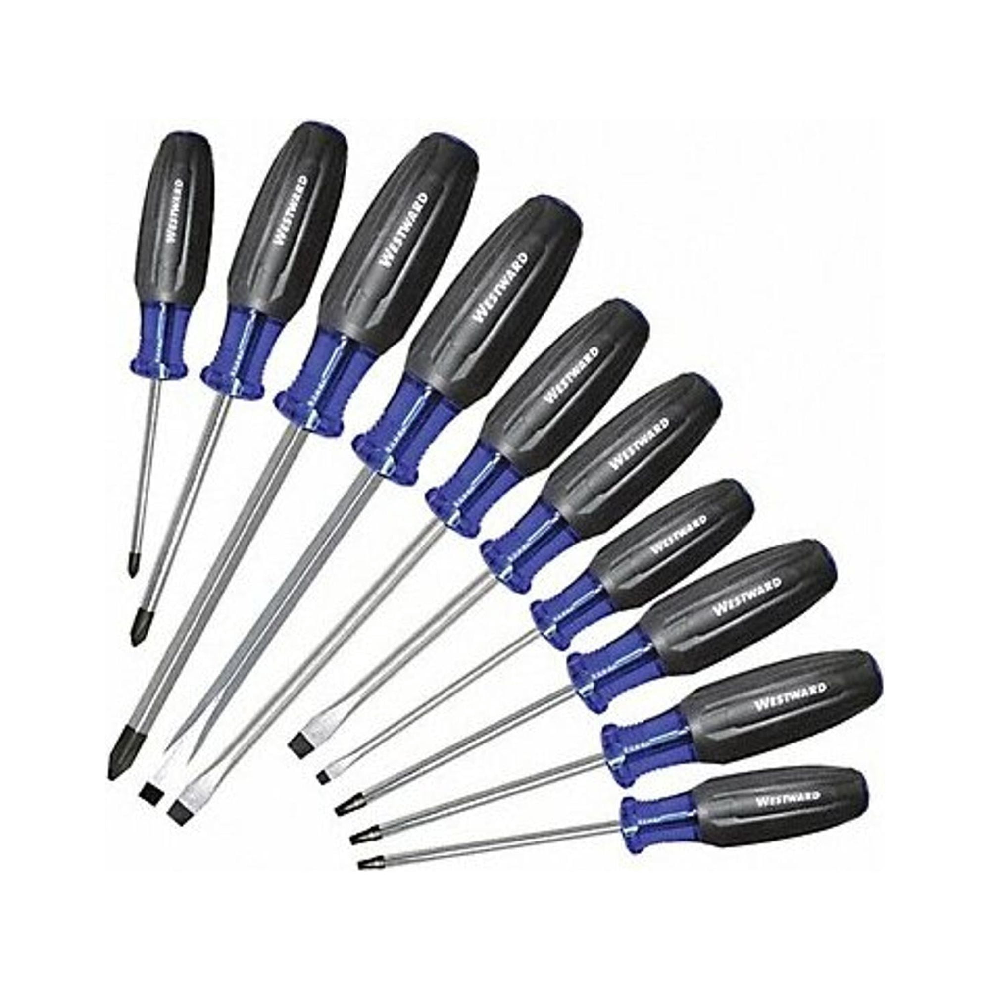 Westward Mag Tip Screwdriver Set, NmPcs10 401L82 - Walmart.com