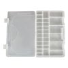 Westward Large Accessory Tray w/ 28 Adjustable Slots, Clear Plastic ...