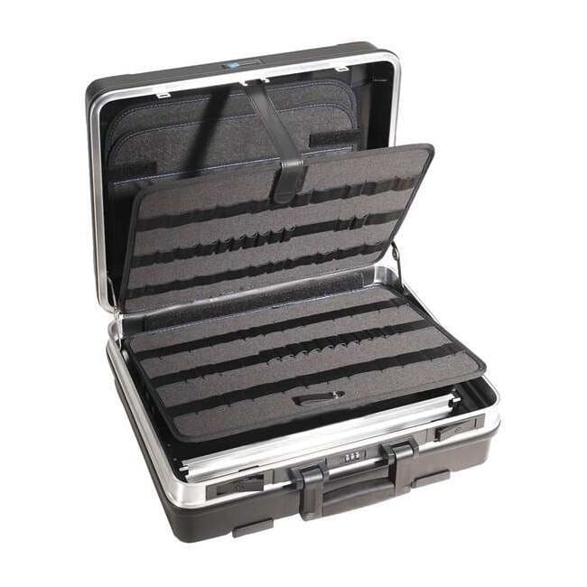 WESTWARD Tool Case, Plastic, Black, 16-1/2 in W x 8 in D x 19-3/4 in H ...