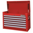 Westward Light Duty Tool Box, Powder Coated Red Top Chest 32H833 ...