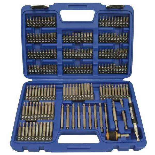 Westward 175 Piece Screwdriver Bit Set, 1/4 in Hex Shank Size 1VXP2 ...