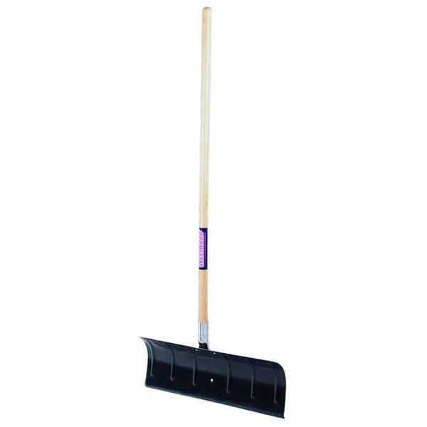 Snow Shovel, 24 in W x Steel Blade, 49 1/2 in L Wood Handle - Walmart.com