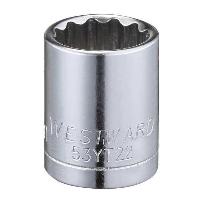 Westward Socket, Steel, Chrome, 14 mm 53YT22 - Walmart.com