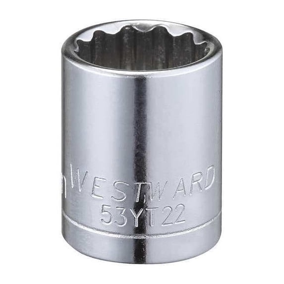 Westward Socket, Steel, Chrome, 14 mm 53YT22 - Walmart.com