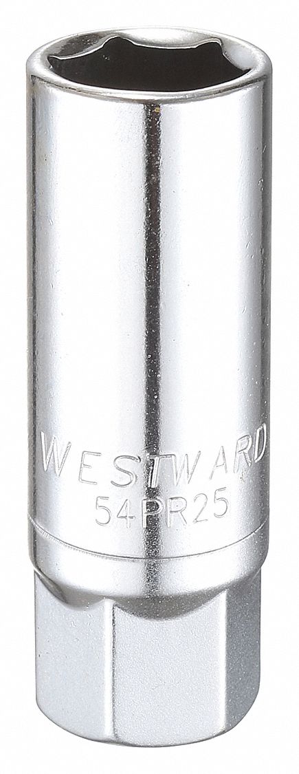 Westward Spark Plug Socket,16 mm, Steel 54PR25 - Walmart.com