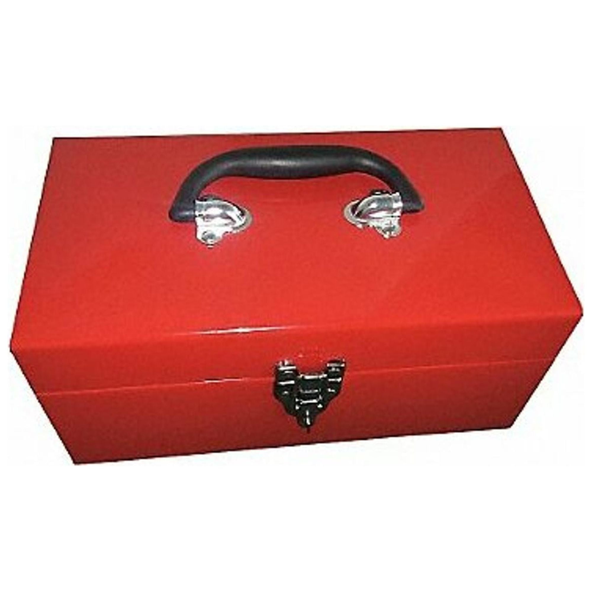 Westward WESTWARD Tool Box, Steel, Red, 11 in W x 6-1/2 in D x 5-1/2 in ...