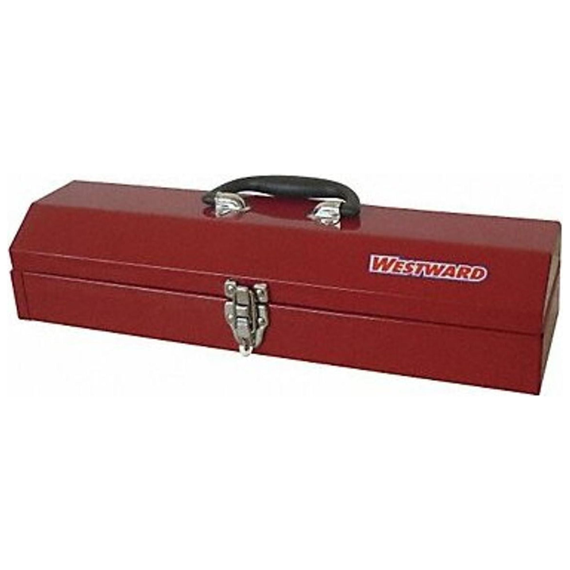 Westward WESTWARD Tool Box, Steel, Red, 19 in W x 6 in D x 4 in H ...