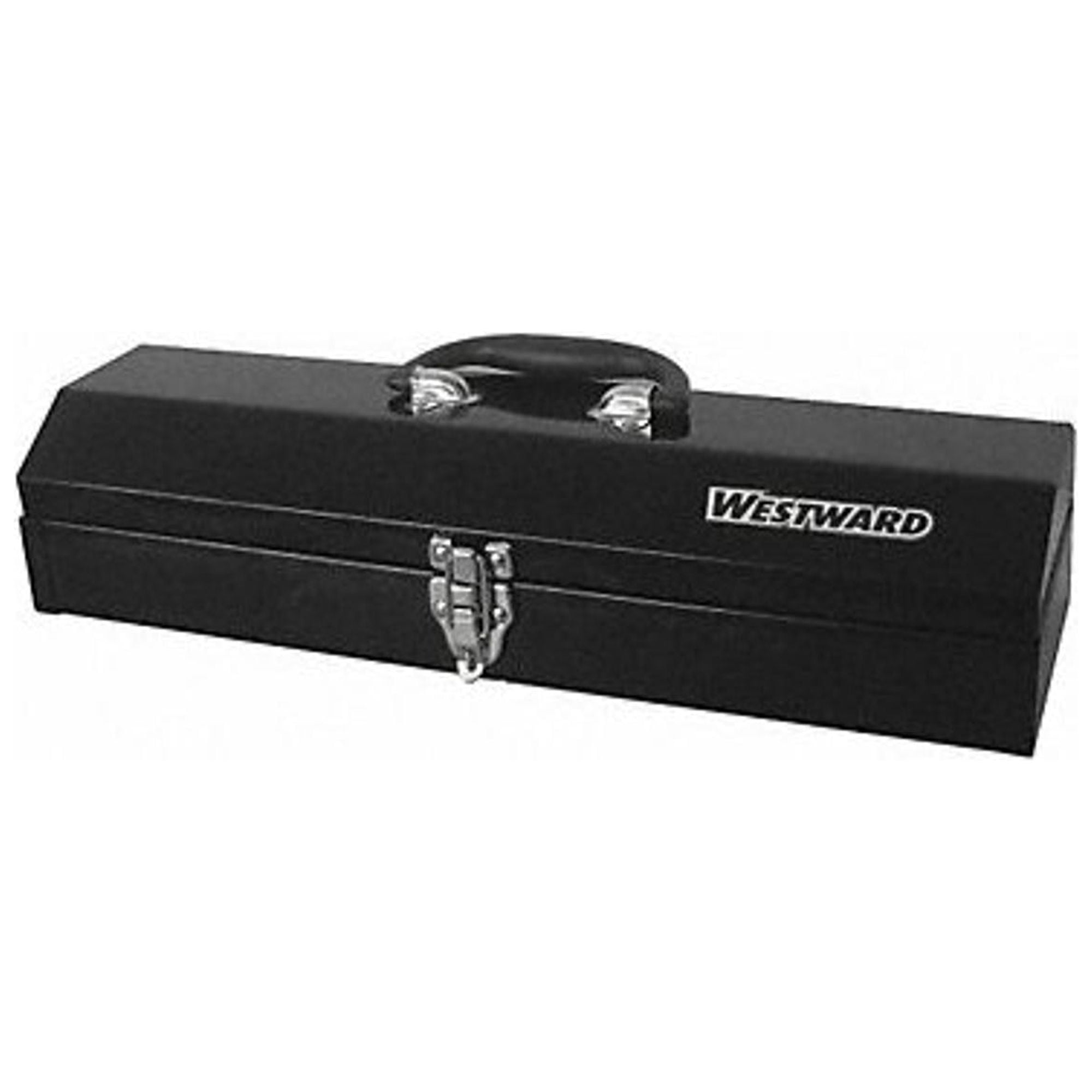 Westward WESTWARD Tool Box, Steel, Black, 19 in W x 4 in D x 6 in H ...
