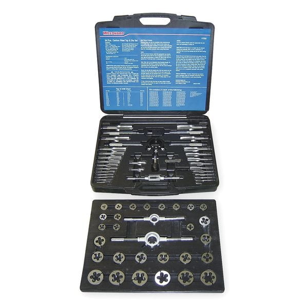 Westward Tap/Die Set,64 Pieces 1PZ53 - Walmart.com