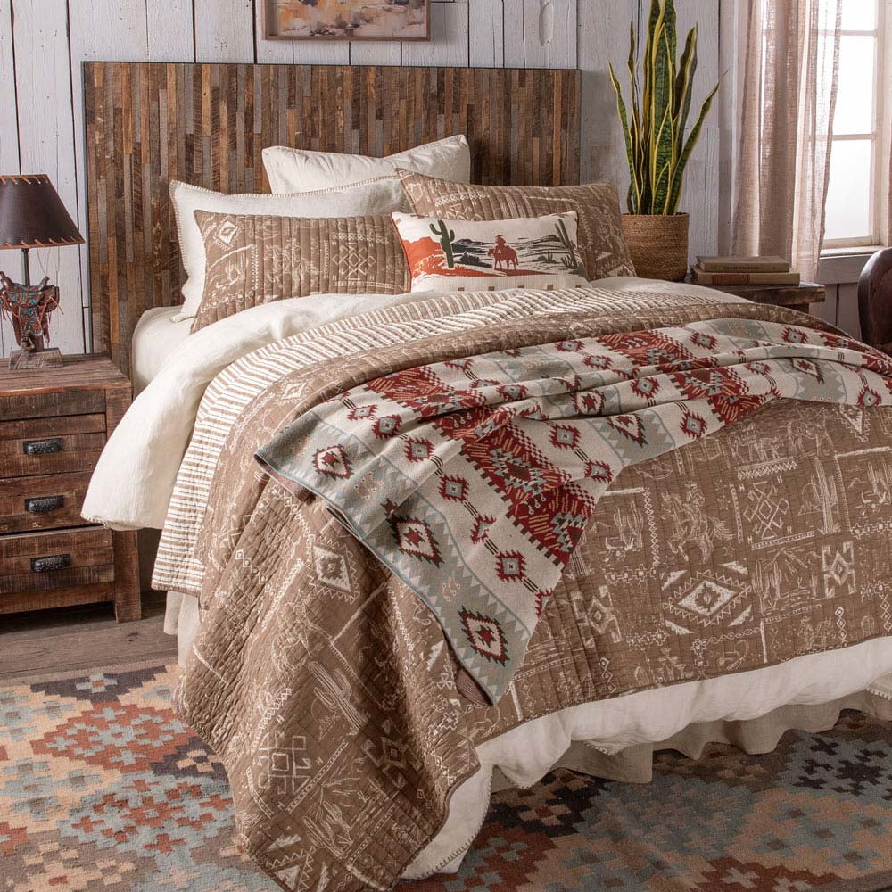 Westward Trail Brown Quilt - Walmart.com