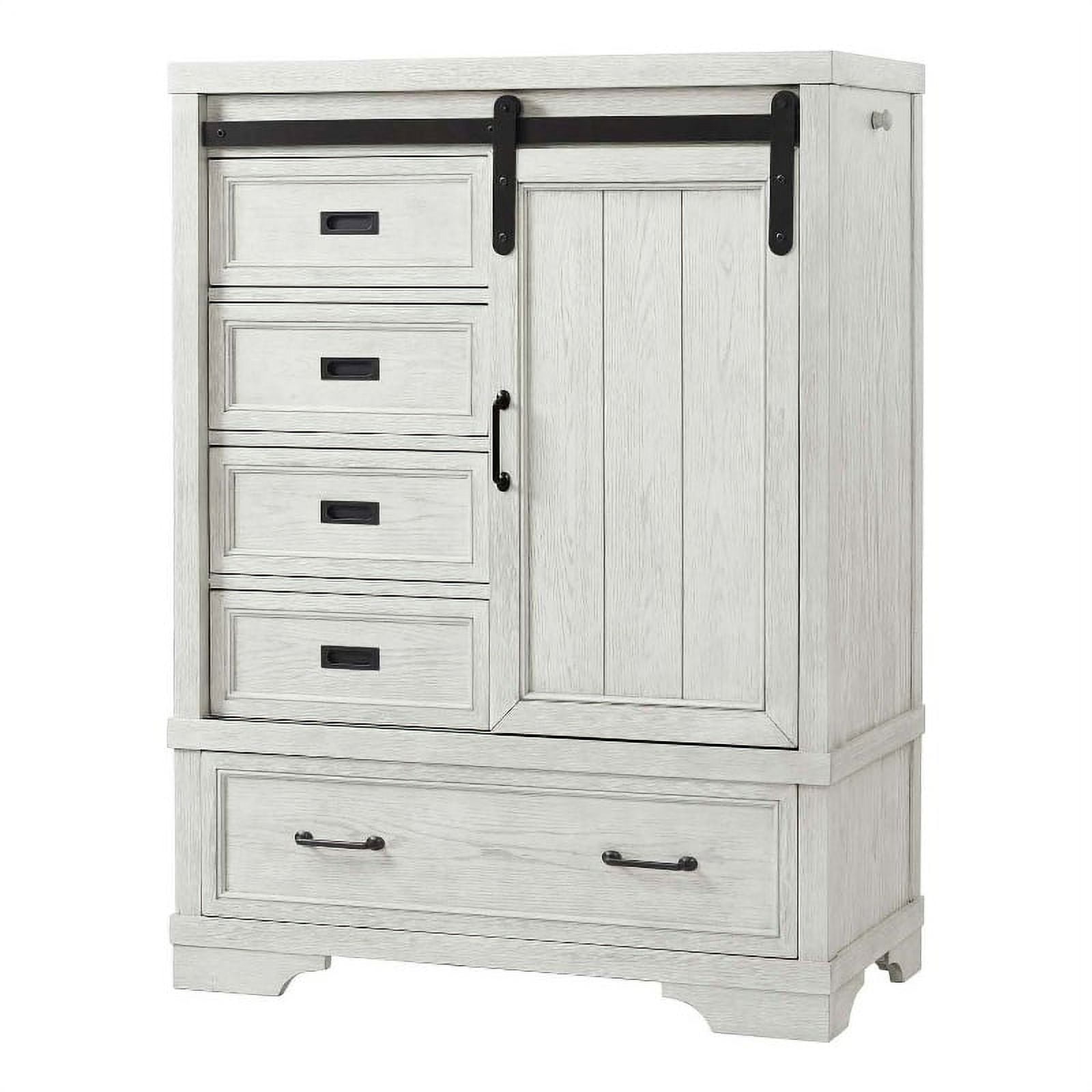 Westwood Design Foundry Traditional Wood Chifferobe in White Dove ...