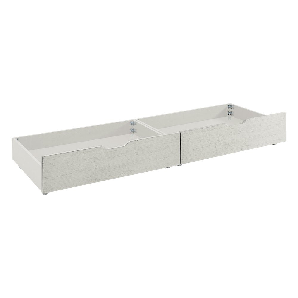 Westwood Design Olivia Wood Storage Drawers in Brushed White (Set of 2 ...