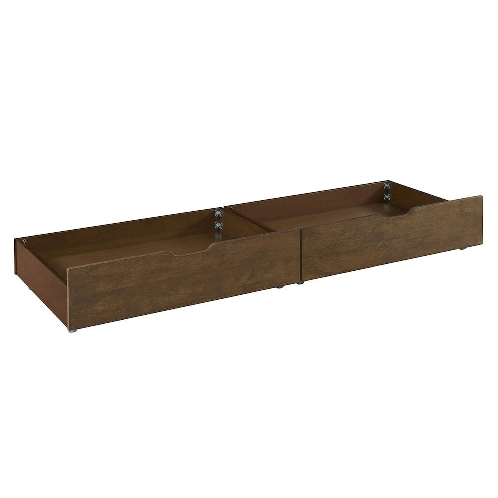 Westwood Design Olivia Wood Storage Drawers in Rosewood Brown (Set of 2 ...