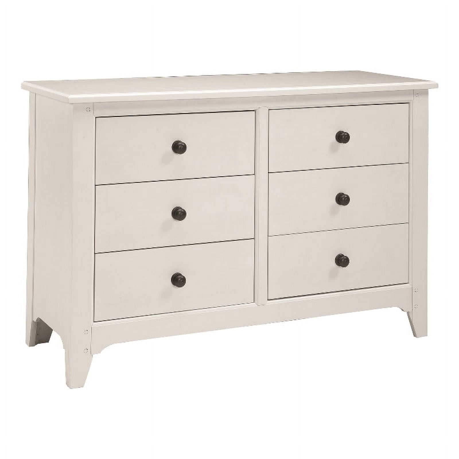 Westwood Taylor 6-Drawer Farmhouse Dresser, Solid Hardwood Bedroom ...