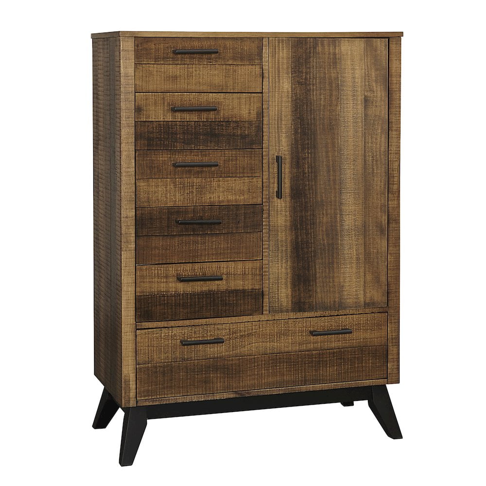 Westwood Design Urban Rustic Transitional Wood Chifferobe in Brushed ...