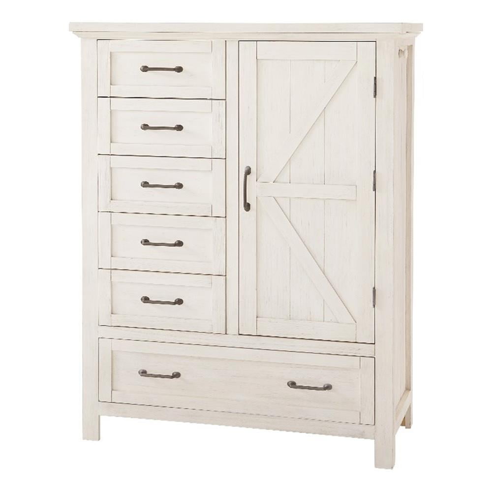 Westwood Design Westfield Traditional Chifforobe, Brushed White Finish ...