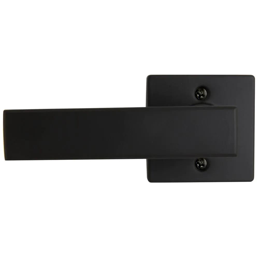 Westwood Matte Black Dummy Door Lever With Square Rose - Walmart.com