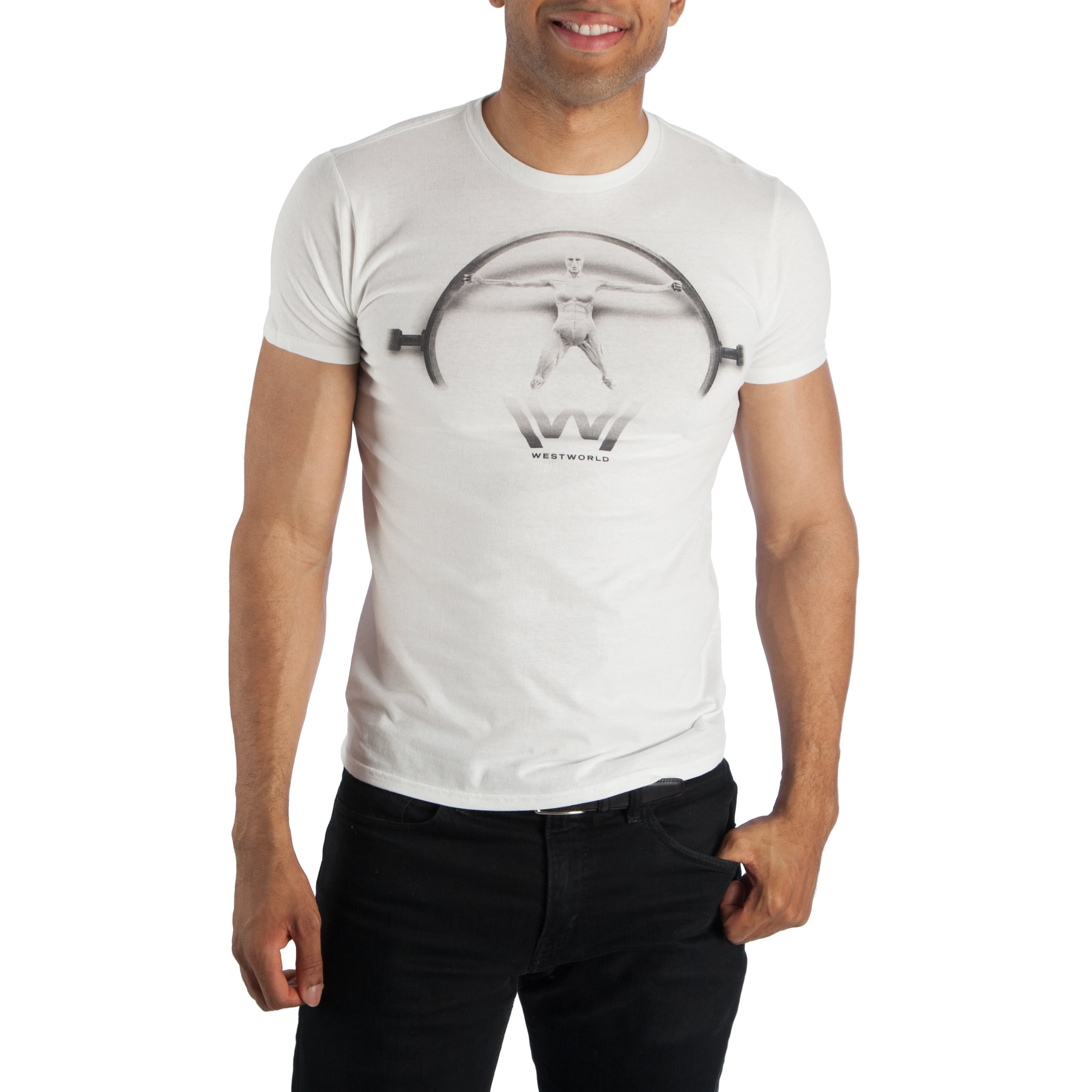 Westworld Logo with Vitruvian Man Symbol Tee-Large - Walmart.com