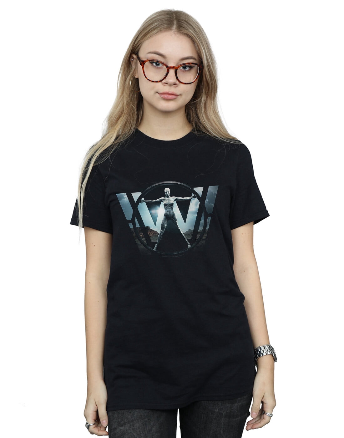 Westworld Women's Main Logo Boyfriend Fit T-Shirt - Walmart.com