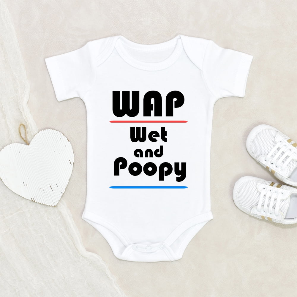 Wet And Poop Baby Clothes - Funny Baby Clothes - Trendy Baby Clothes ...